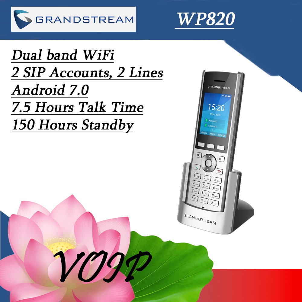 GRANDSTREAM WP820 - Enterprise Portable WiFI Phone (VAT INC PRICE) | Shopee Philippines
