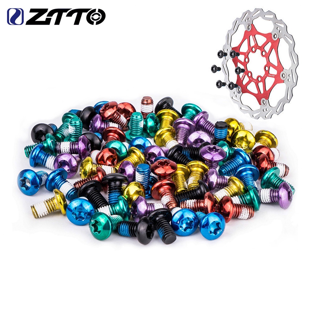 ZTTO MTB Road Bike Disk Brake Rotor Bolts 12 PCS mountain Bicycle rotor ...
