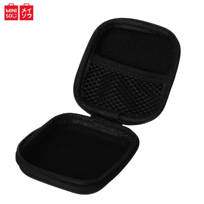 Miniso Rectangular Digital Accessories Storage Case Black | Shopee ...