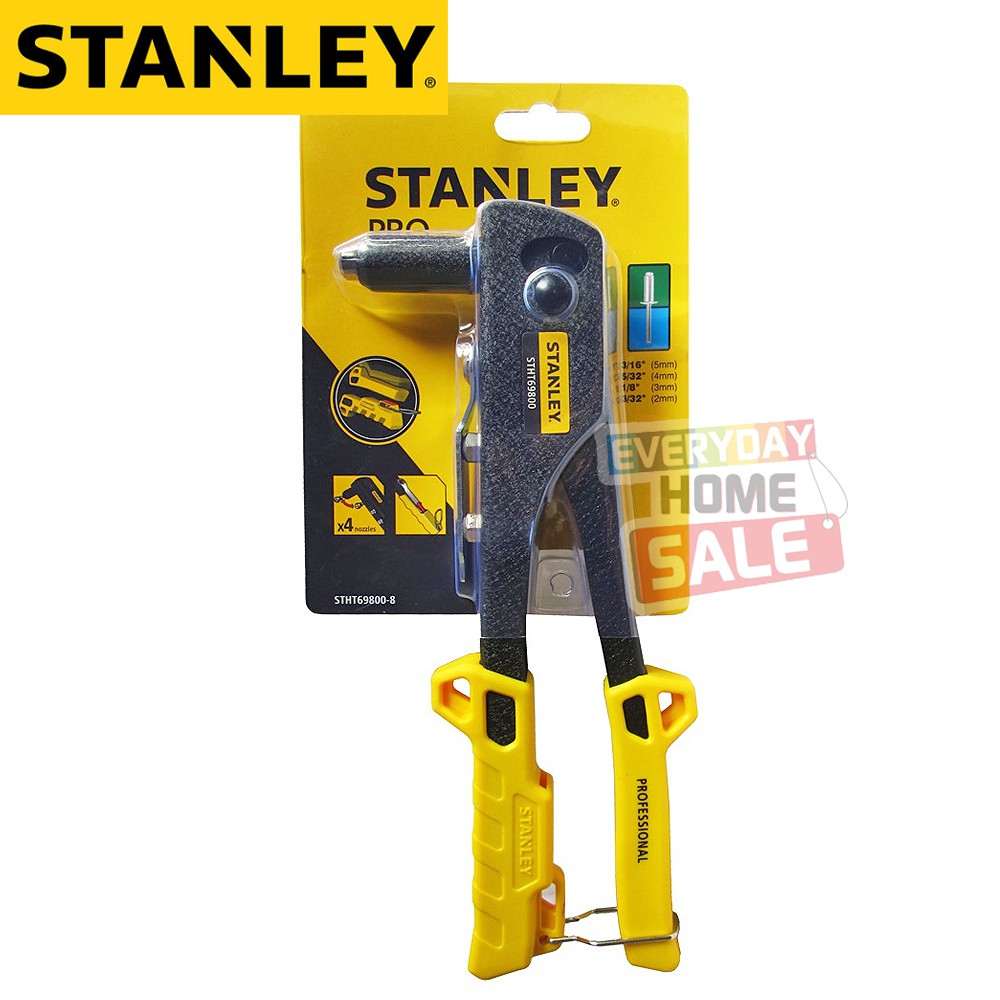 Stanley Hand Riveter Pro Heavy Duty with 4 Nose Pieces #69800 | Shopee ...