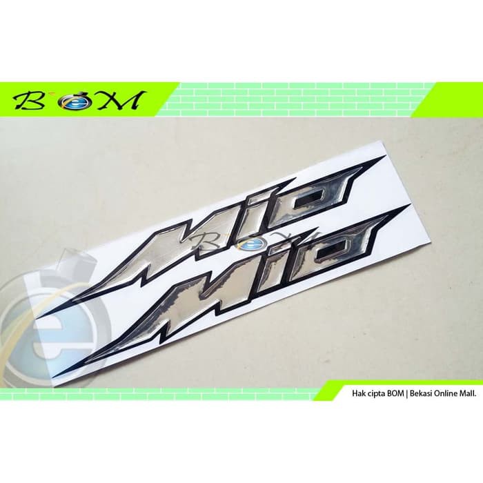 Yamaha Mio Chrome Krum Silver Glass Embossed Logo Emblem Logo | Shopee ...