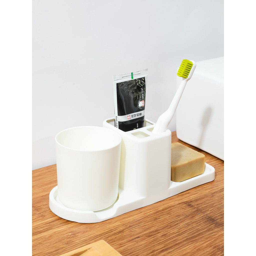 Miniso Tooth Mug Kit for a Single Person White Bathroom Supplies White ...