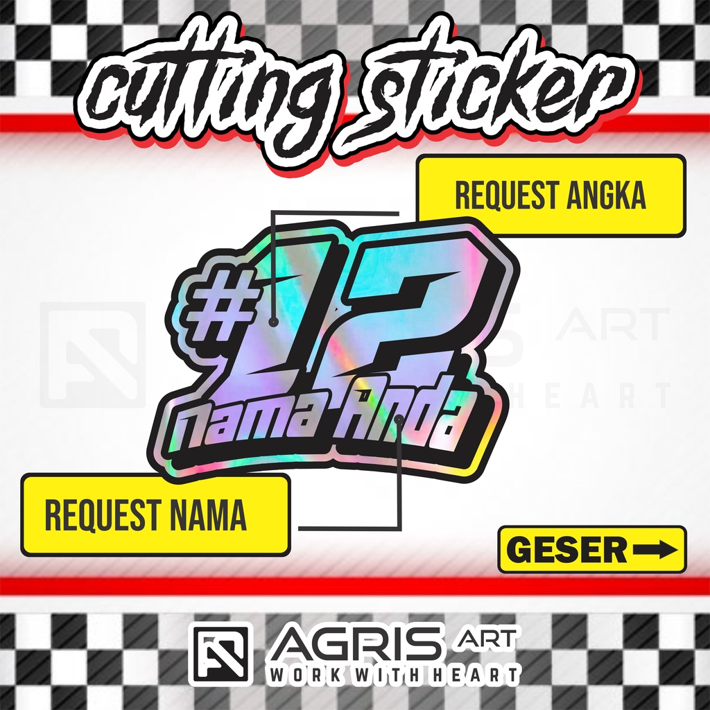 Cutting sticker sticker sticker sticker custom request Numbers START ...