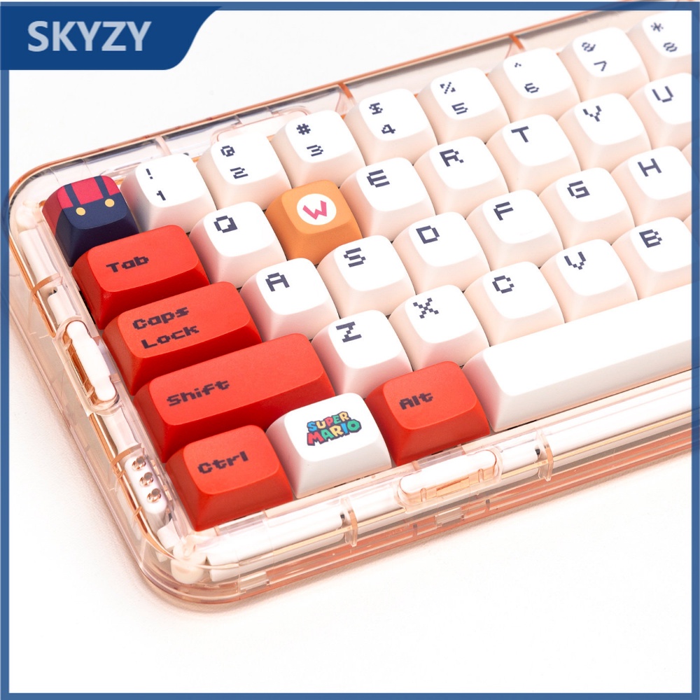 144 Keys Mario Keycaps XDA Profile Anime PBT Dye Sub Mechanical ...