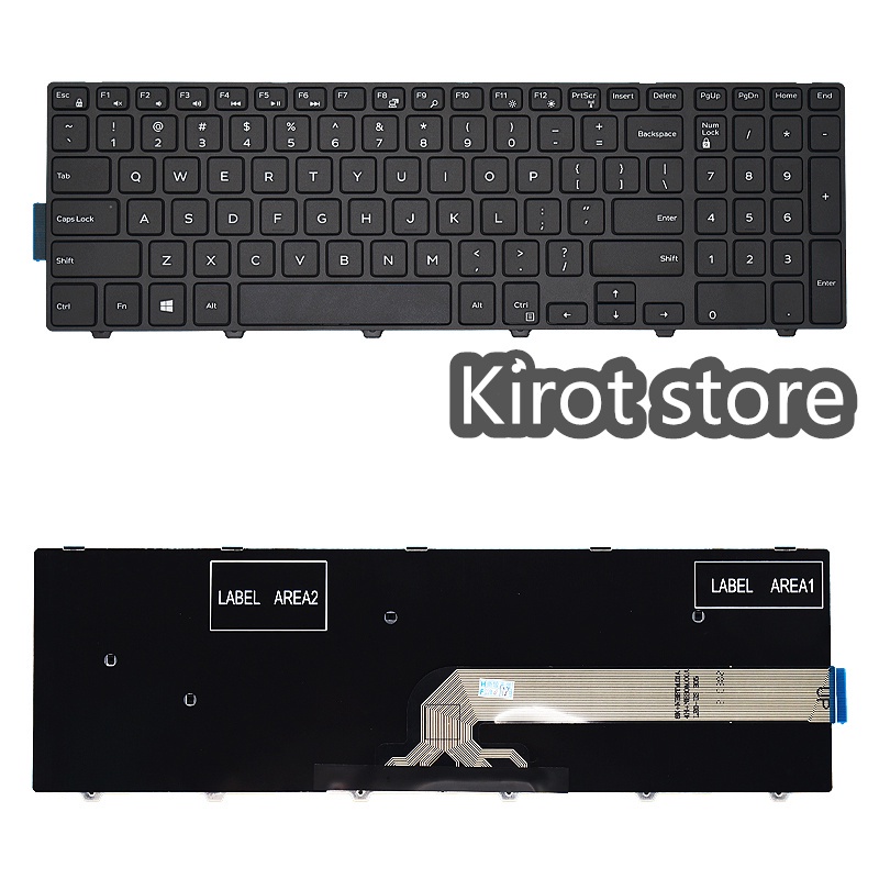 Laptop keyboard for Dell 3558 5543, 15-3549 5000, 7000 17 5547, 5748 ...