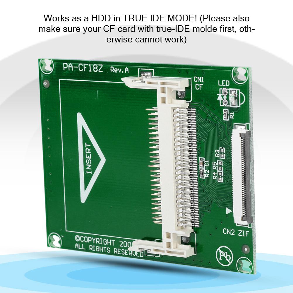 [Seller Recommend] High Quality CF Compact Flash Card to 1.8" ZIF CE ...