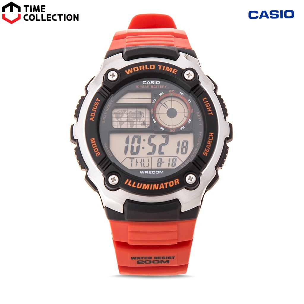Casio AE-2100W-4AVDF Digital Rubber Strap Watch For Men | Shopee Philippines