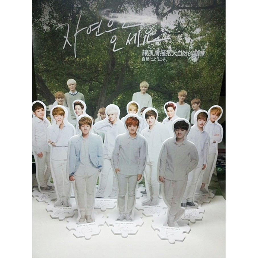 EXO Nature Republic Mini Standees (Standy) Complete Set 12pcs | Shopee ...