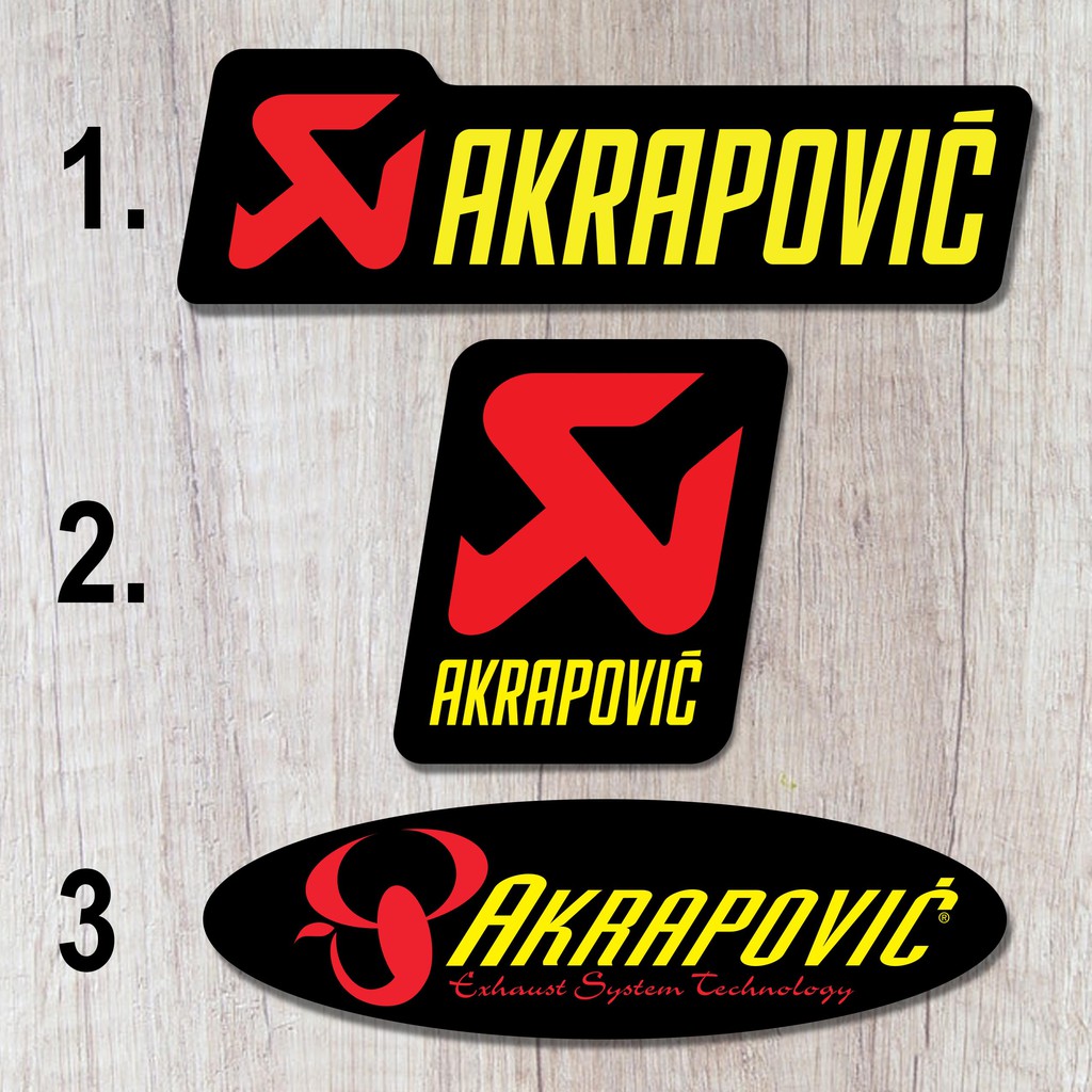 Akrapovic logo, diecut vinyl sticker | Shopee Philippines