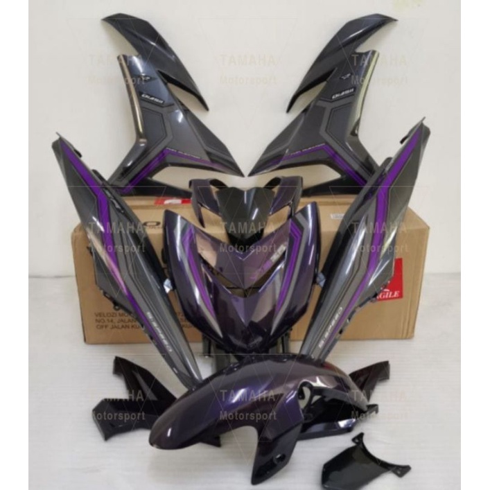 Yamaha Y15 Y15zr V1 V2 Mx king 2022 vietnam design purple grey line ...