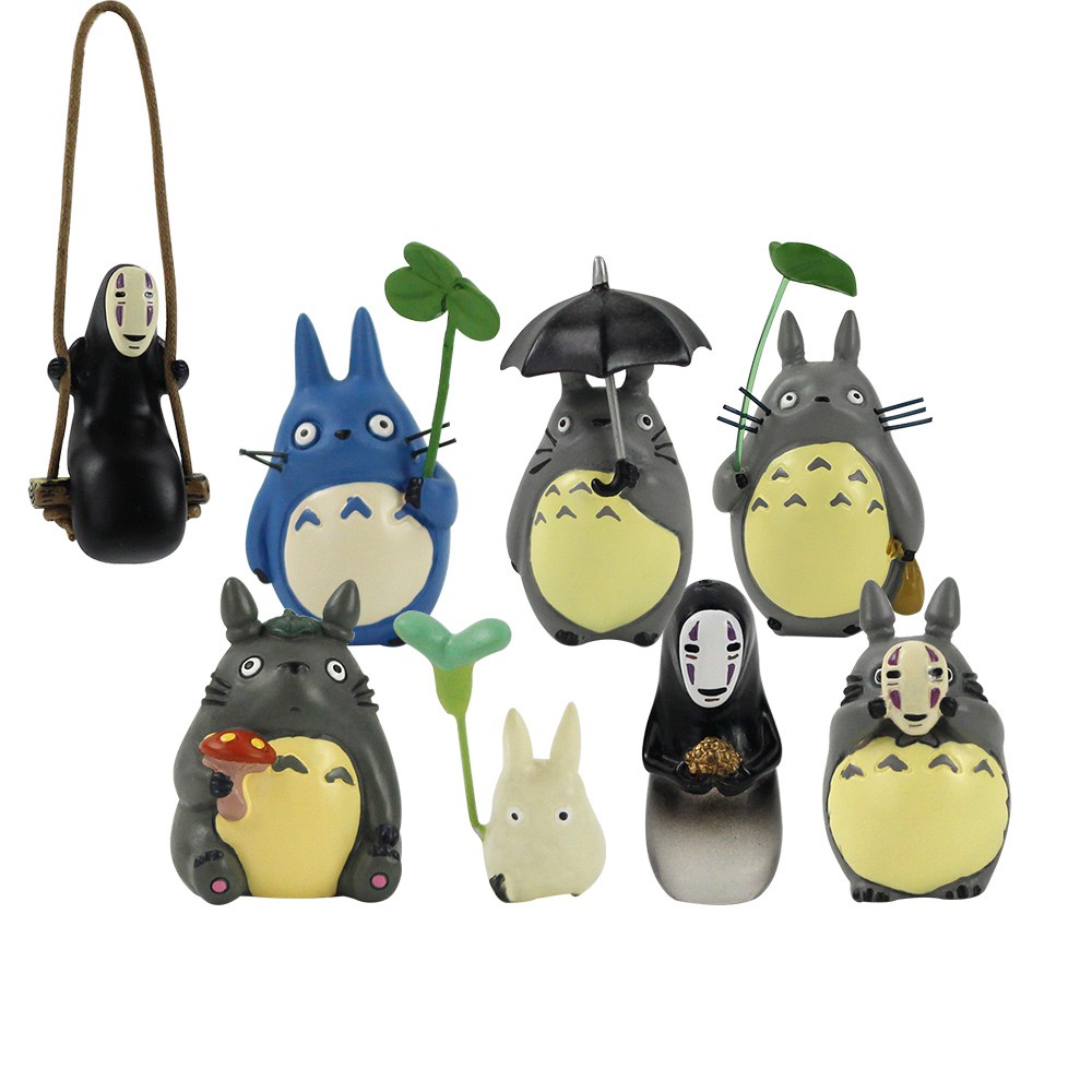 1Pcs Miyazaki Hayao Anime My Neighbor Totoro Figure No Face Man Totoro ...