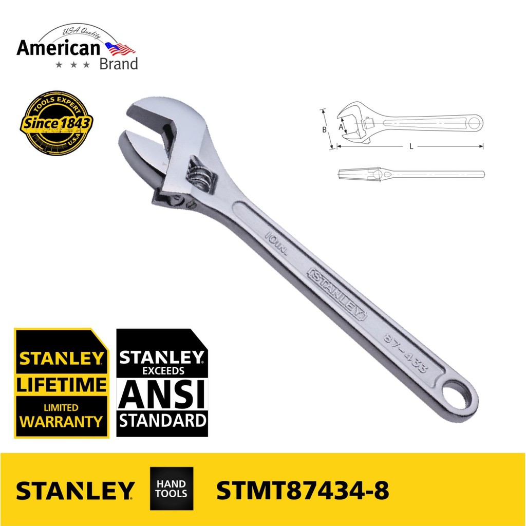 Stanley Adjustable Wrench 12 Inches | Shopee Philippines