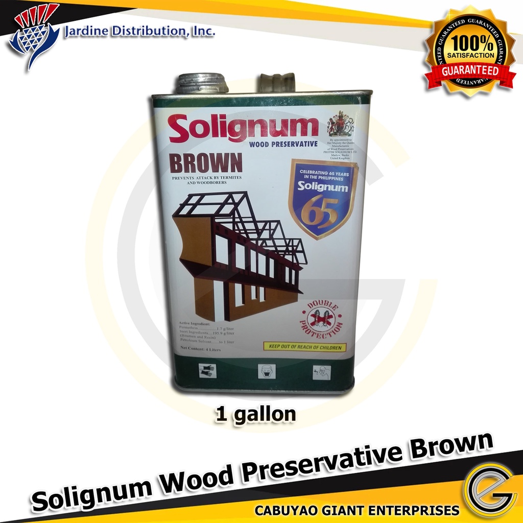Jardine Solignum Wood Preservative Brown (gallon) | Shopee Philippines