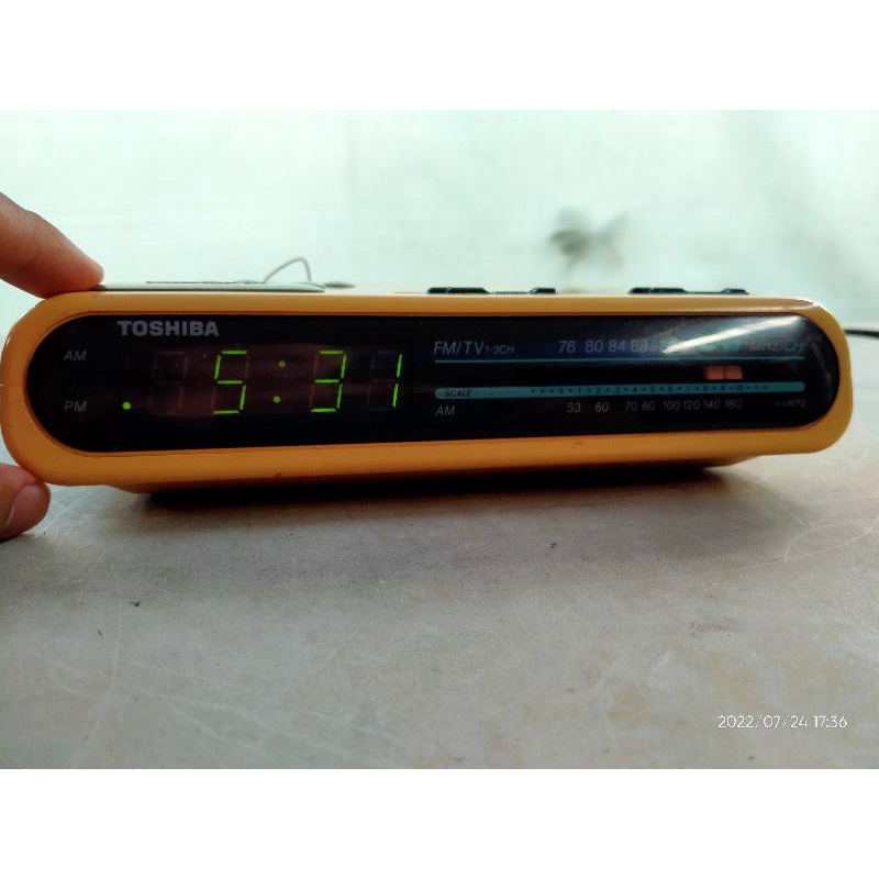 Vintage Clock Radio Toshiba National Clock Japan Collectors Item ...