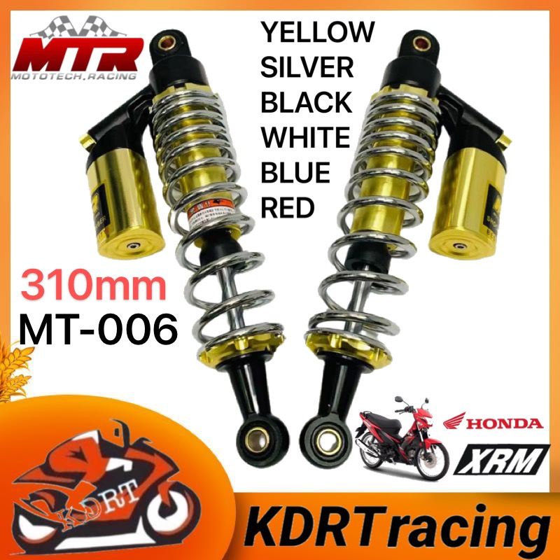 MTR REAR SHOCK (Semi Loward) 310MM For XRM110 XRM125 Wave100 Wave110 ...