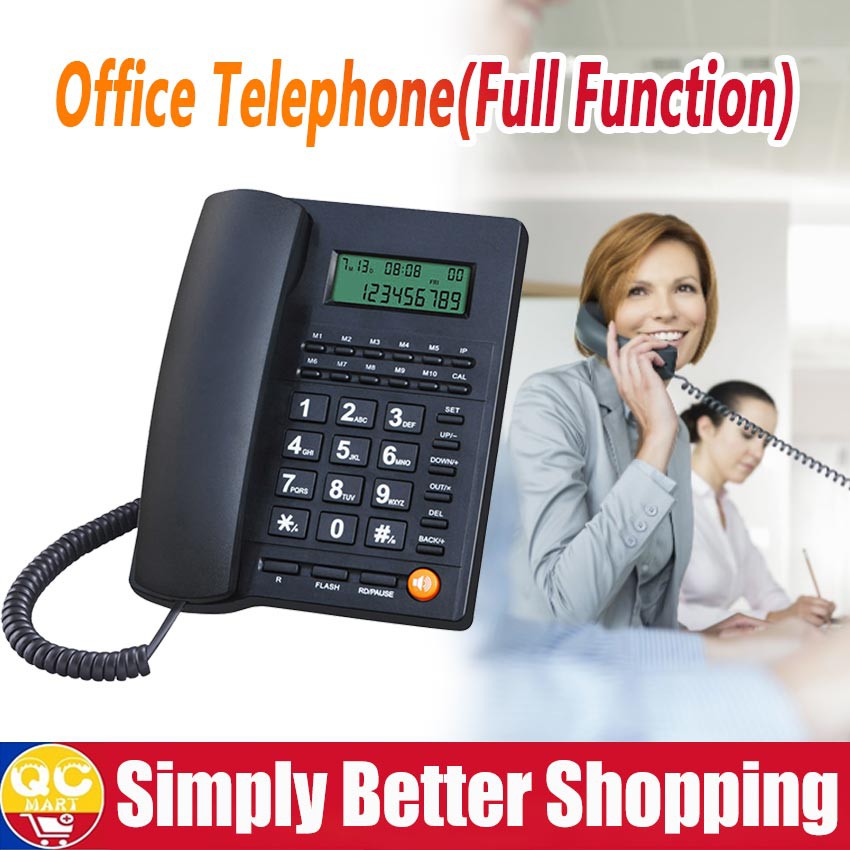 Large Screen Caller ID Display Landline Wired Home Office Fixed ...