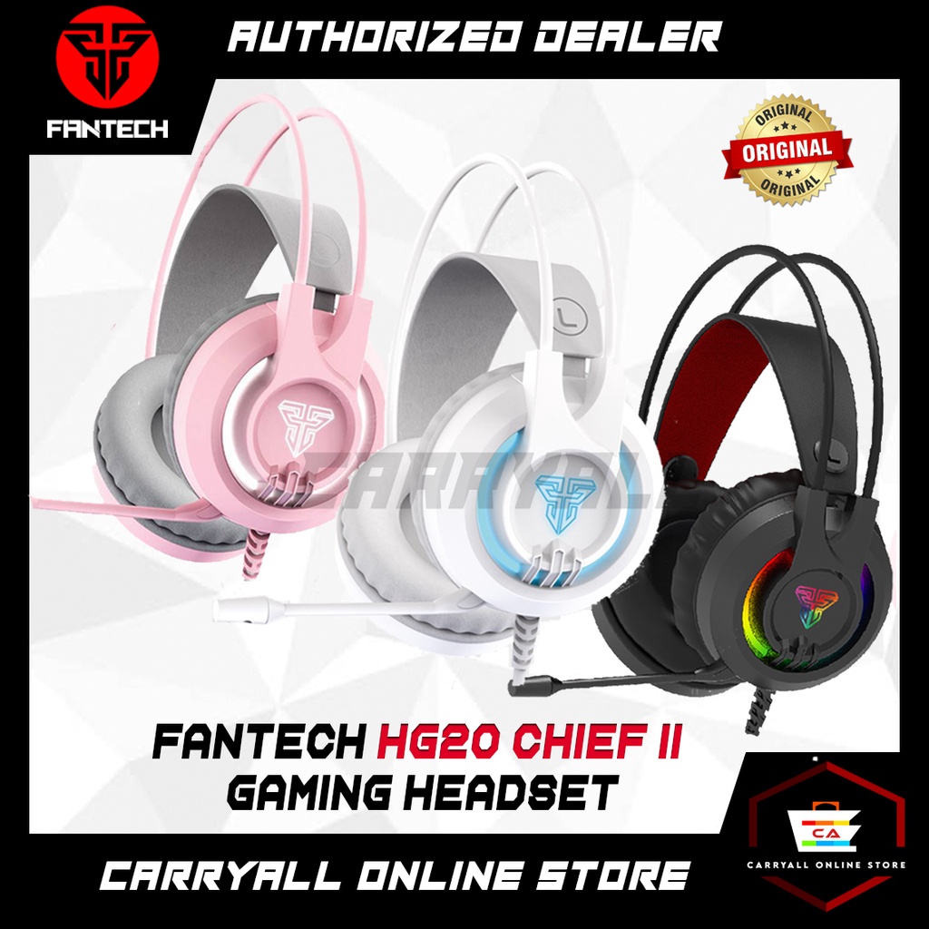 Fantech HG20 Chief II Gaming Headset - Sakura Pink & Black Edition ...