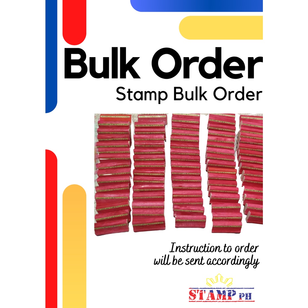 Customized Stamp Bulk Order Only | Shopee Philippines