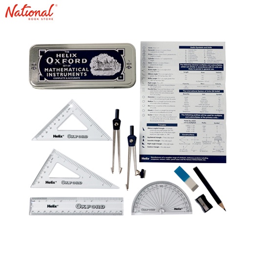 Maped Helix Math Set Oxford 9 Pieces Silver B35009 | Shopee Philippines