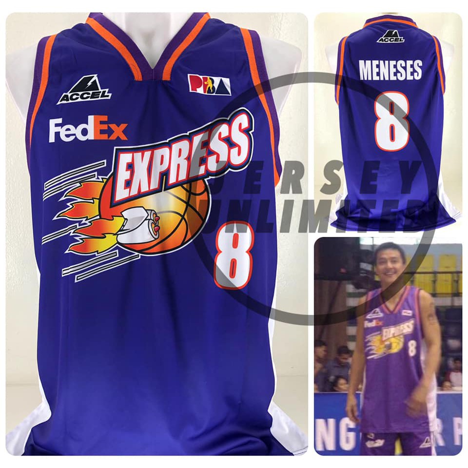 VERGEL MENESES #8 FedEx Express PBA Retro Full Sublimation Jersey ...