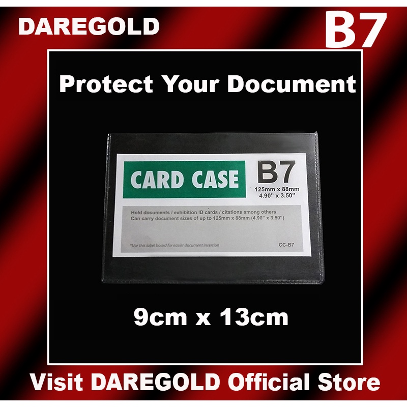 B7 CARD CASE, PLASTIC PROTECTOR ,CERTIFICATE HOLDER | Shopee Philippines