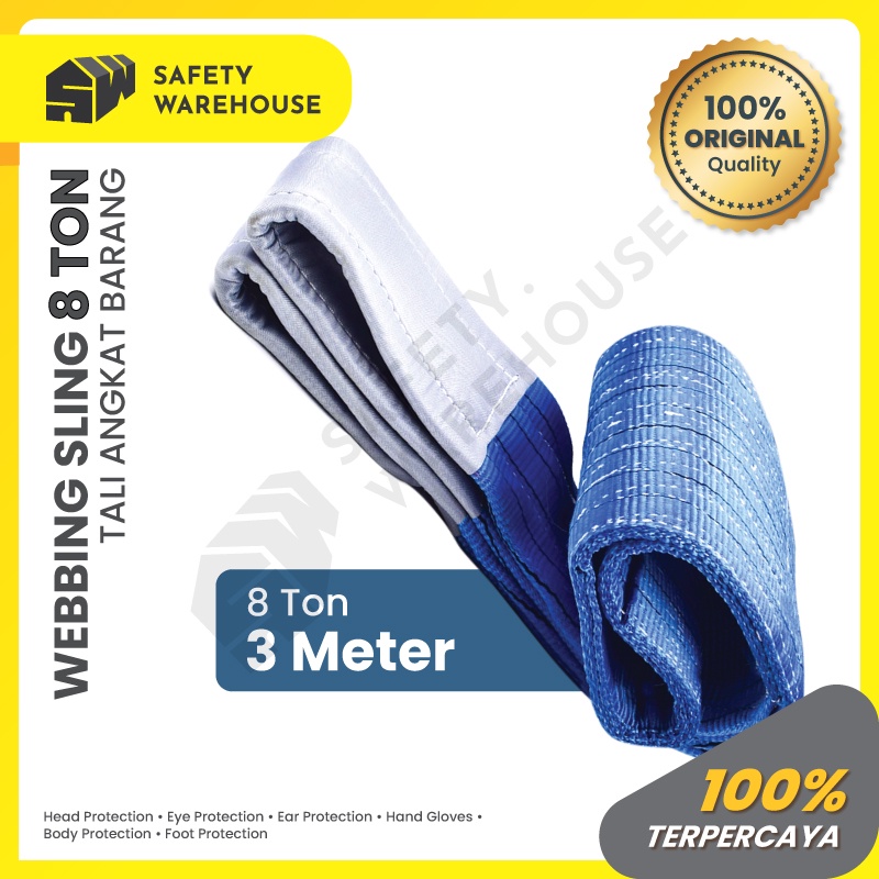 Webbing Sling Belt 8 Tons x 3 Meters / Gosave Lifting Rope Belt ...