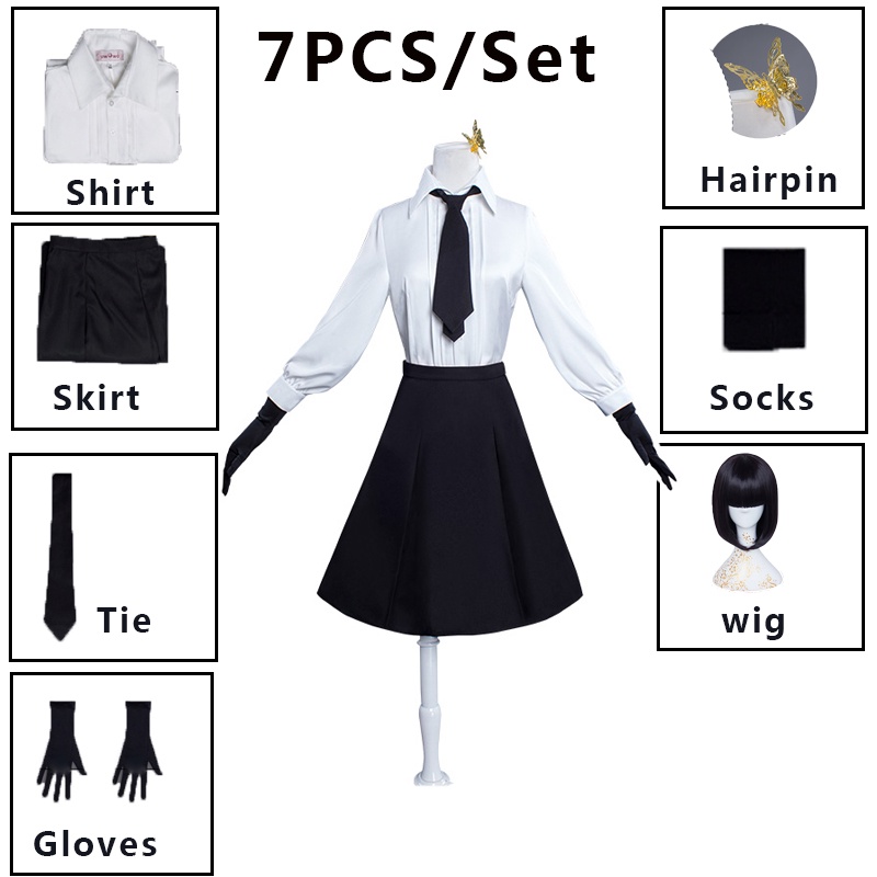 Anime Stray Dogs Cosplay Costumes Akiko Yosano Uniform Costume for ...