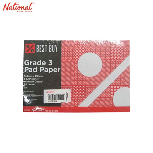Best Buy Grade 3 Pad Book 3S 80S 200/Bx National Book Store | Shopee ...