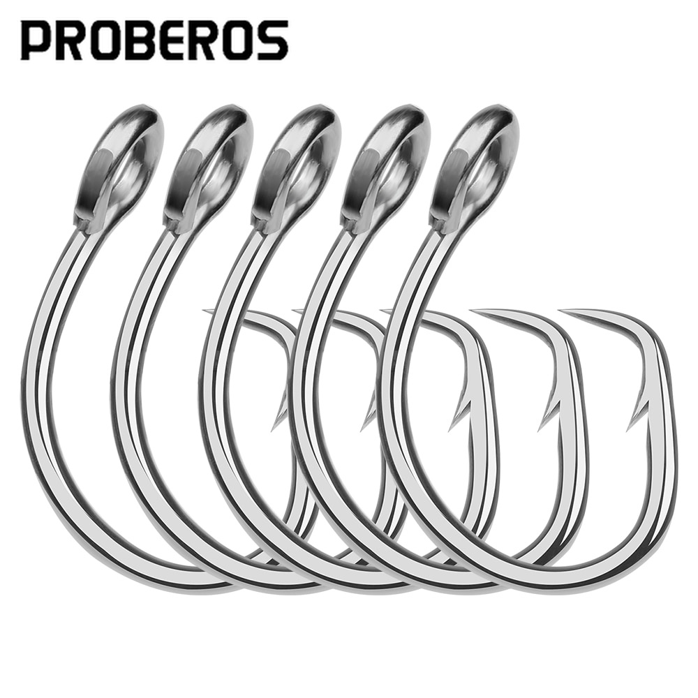 Proberos Circle Fishing Hook Set 11/0no.-16/0no. Tuna Jig Stainless ...