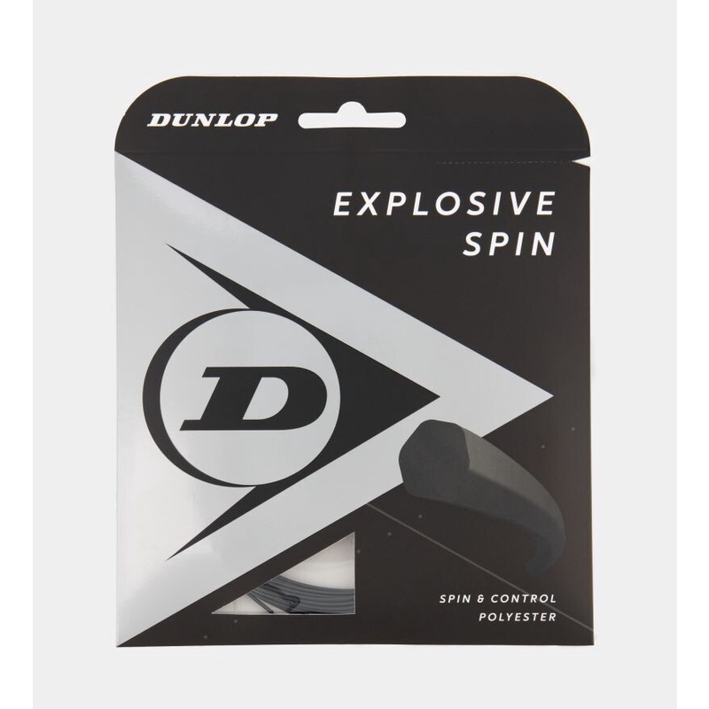 Dunlop Tennis String Explosive Spin (16g) Black 12M Set | Shopee ...