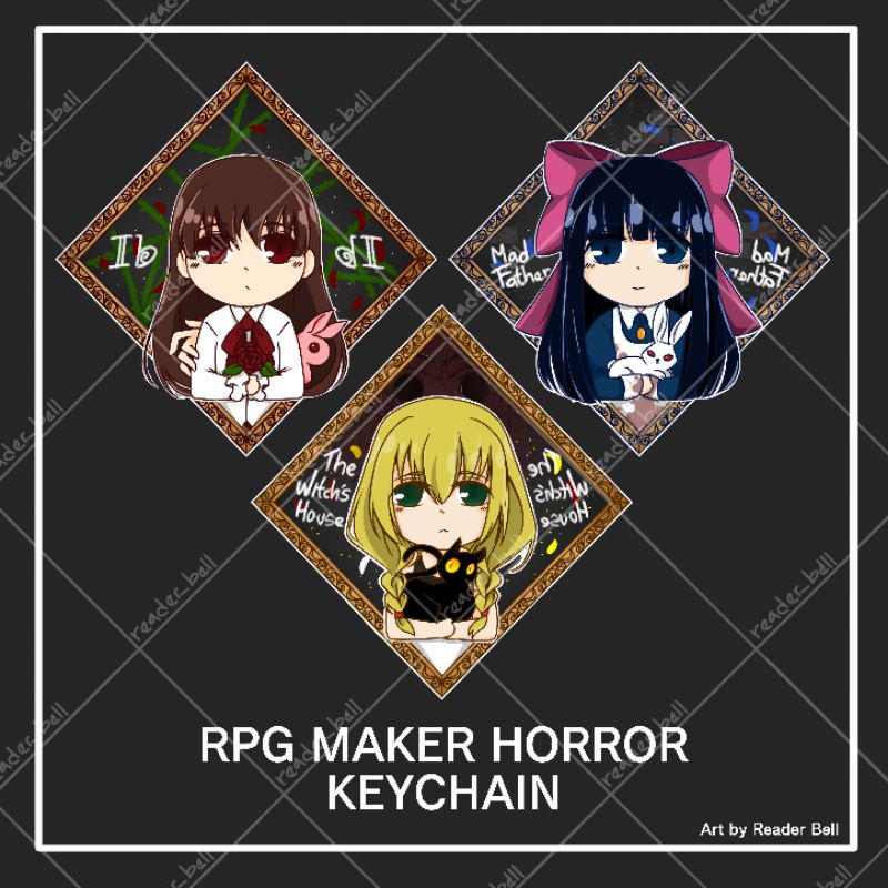 GANTUNGAN Fanmerch - RPG Maker Horror Games Keychain/chain/key chain ...