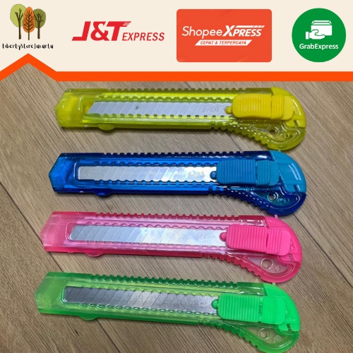 Large Cutter Pastel Neon Color Portable Paper Cutter Knife Cute ...
