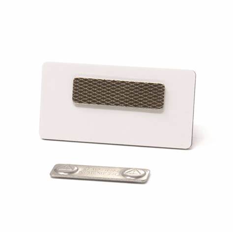 (10PCS)NAMEPLATE MAGNETIC BADGE Name Tag, Fastener with Adhesive and ...