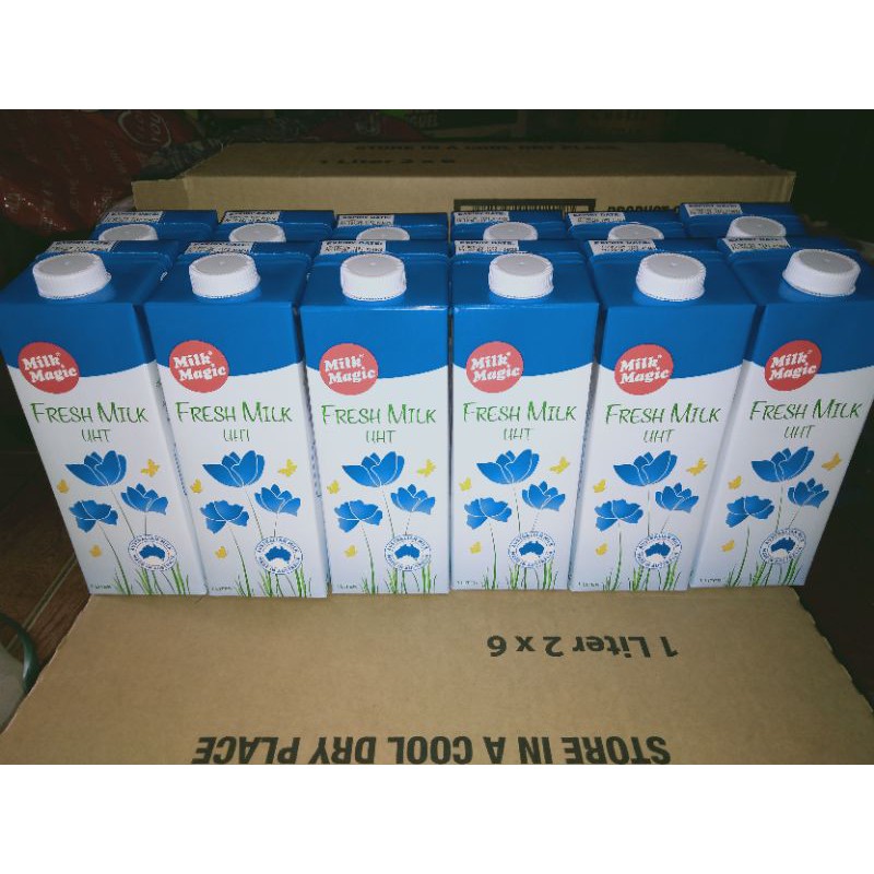 Milk Magic Fresh Milk UHT 1 liter x 12 pcs | Shopee Philippines