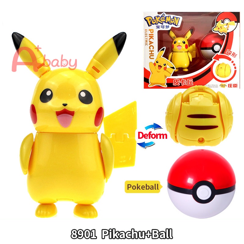 [A+baby] Pokemon Toys Set Action Figures Pikachu/Charizard/Mewtwo/Eevee ...