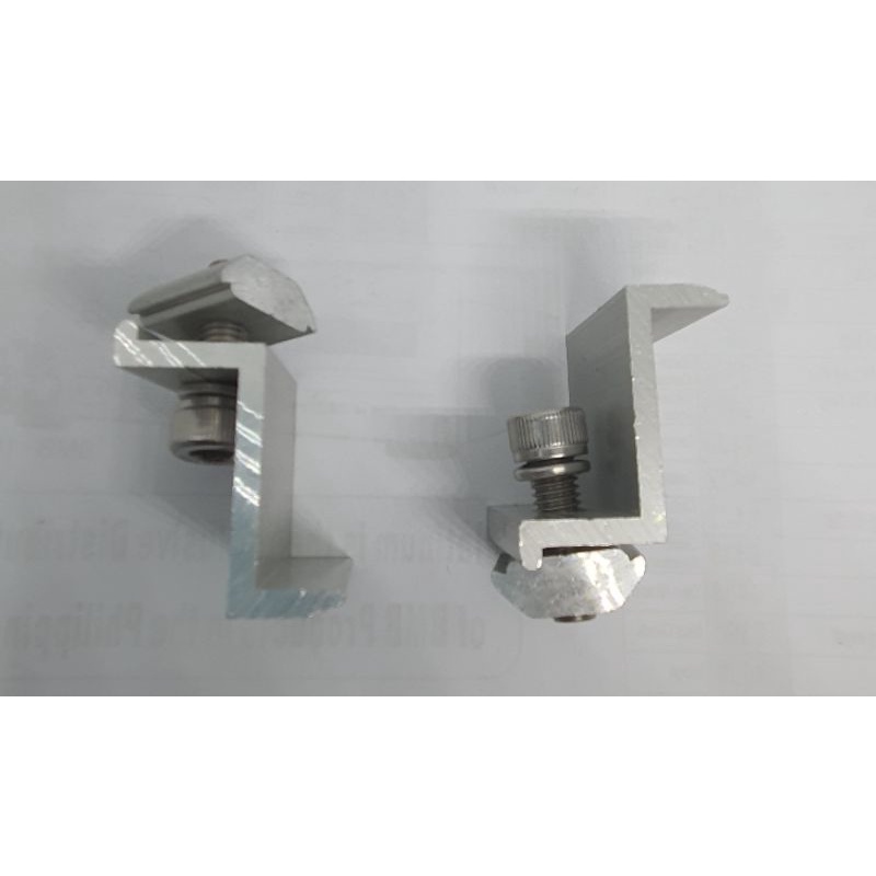 Solar panel (end clamp) Z type mounting (1piece) | Shopee Philippines