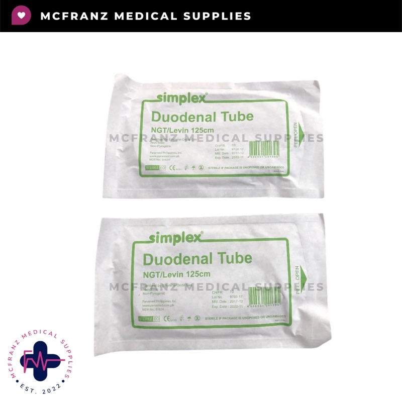 Simplex Duodenal Tube (Sold per Piece) NGT/Levin 125cm | Shopee Philippines
