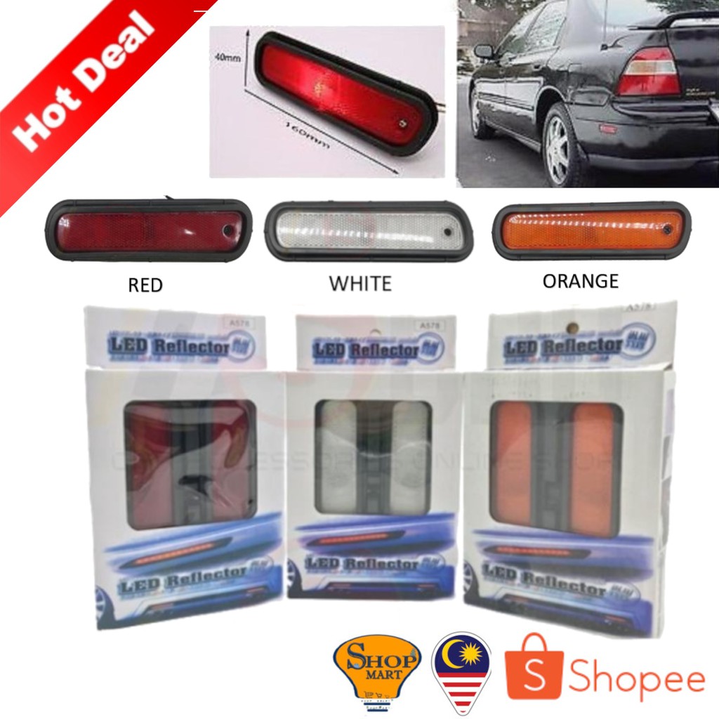 2pcs Car Bumper Lamps Side Marker Warning Aware Lights Persona Saga BLM ...