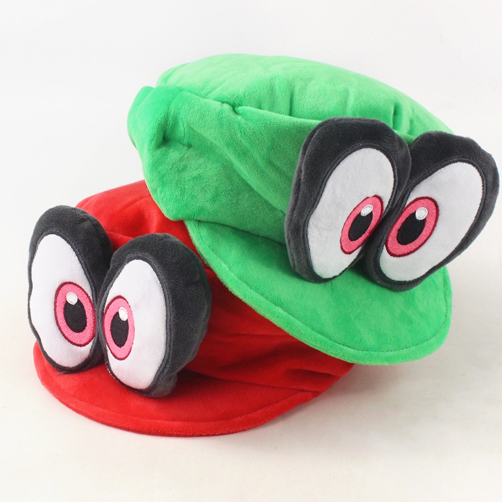 27cm Japanese Nintendo Super Mario Odyssey Cappy baseball cap Cosplay ...