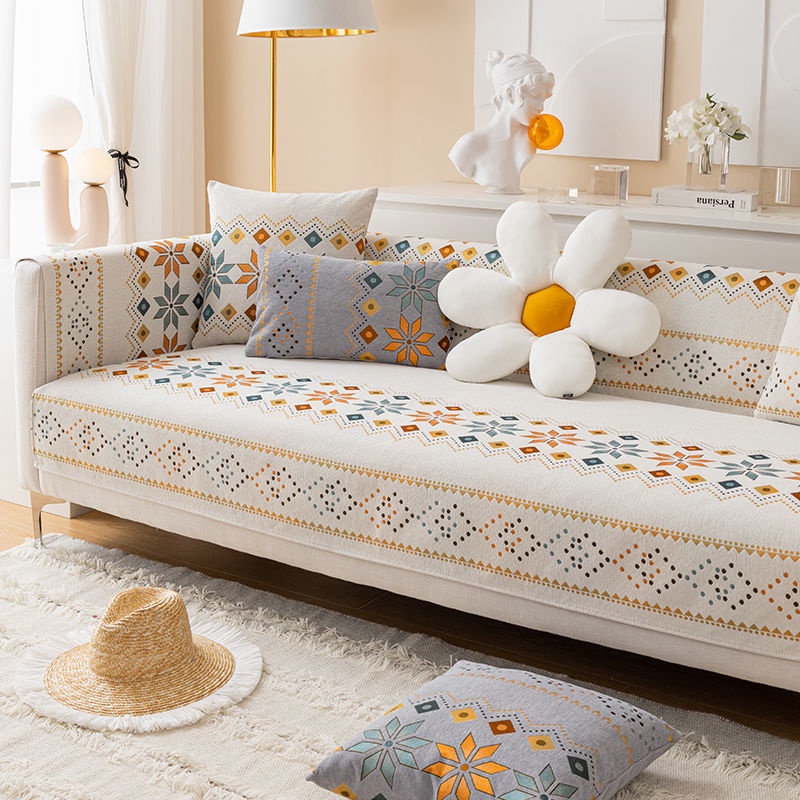 universal fabric sofa cover set for 3seater American non-slip backrest ...