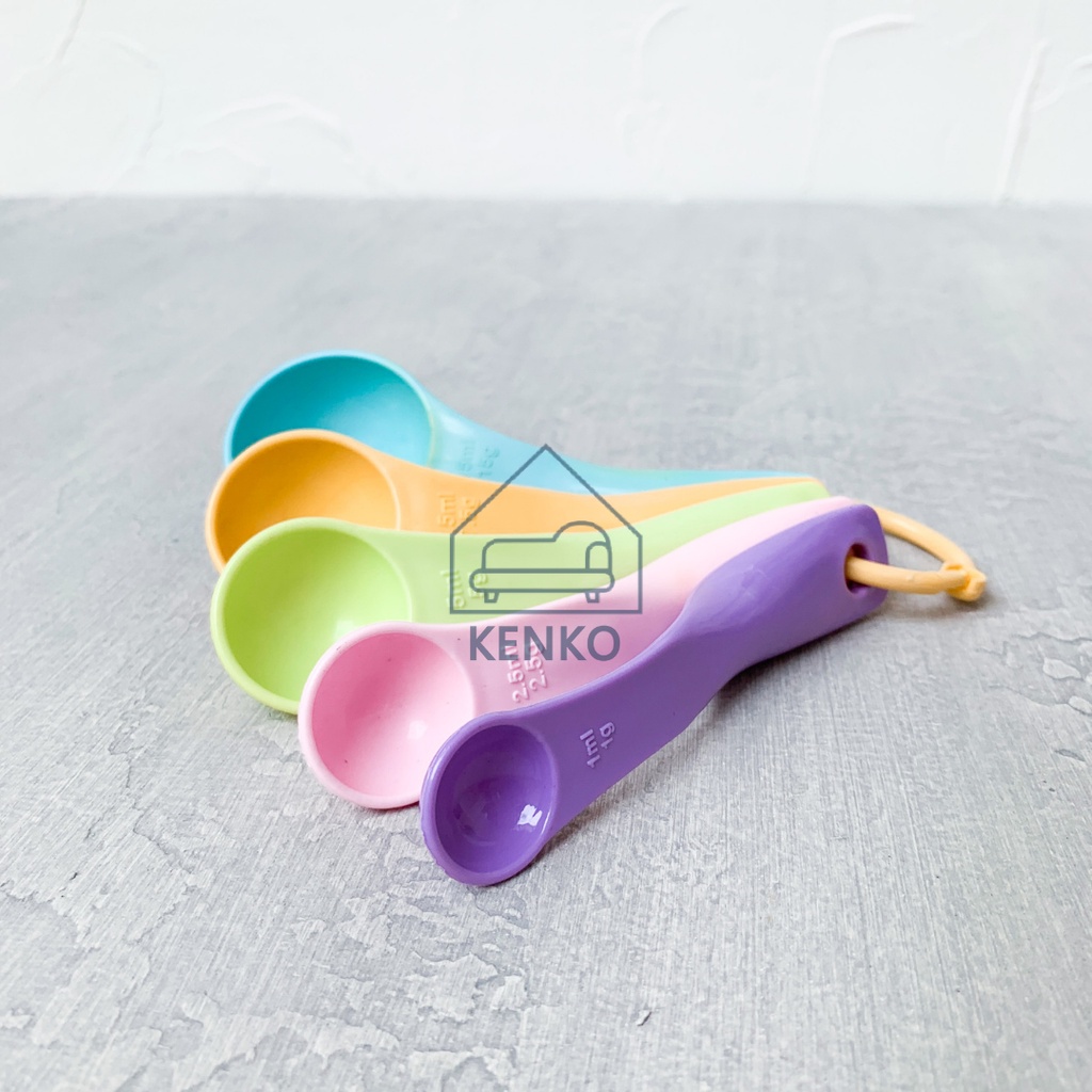 Measuring Spoon, 5 Sizes pastel Color IM | Shopee Philippines