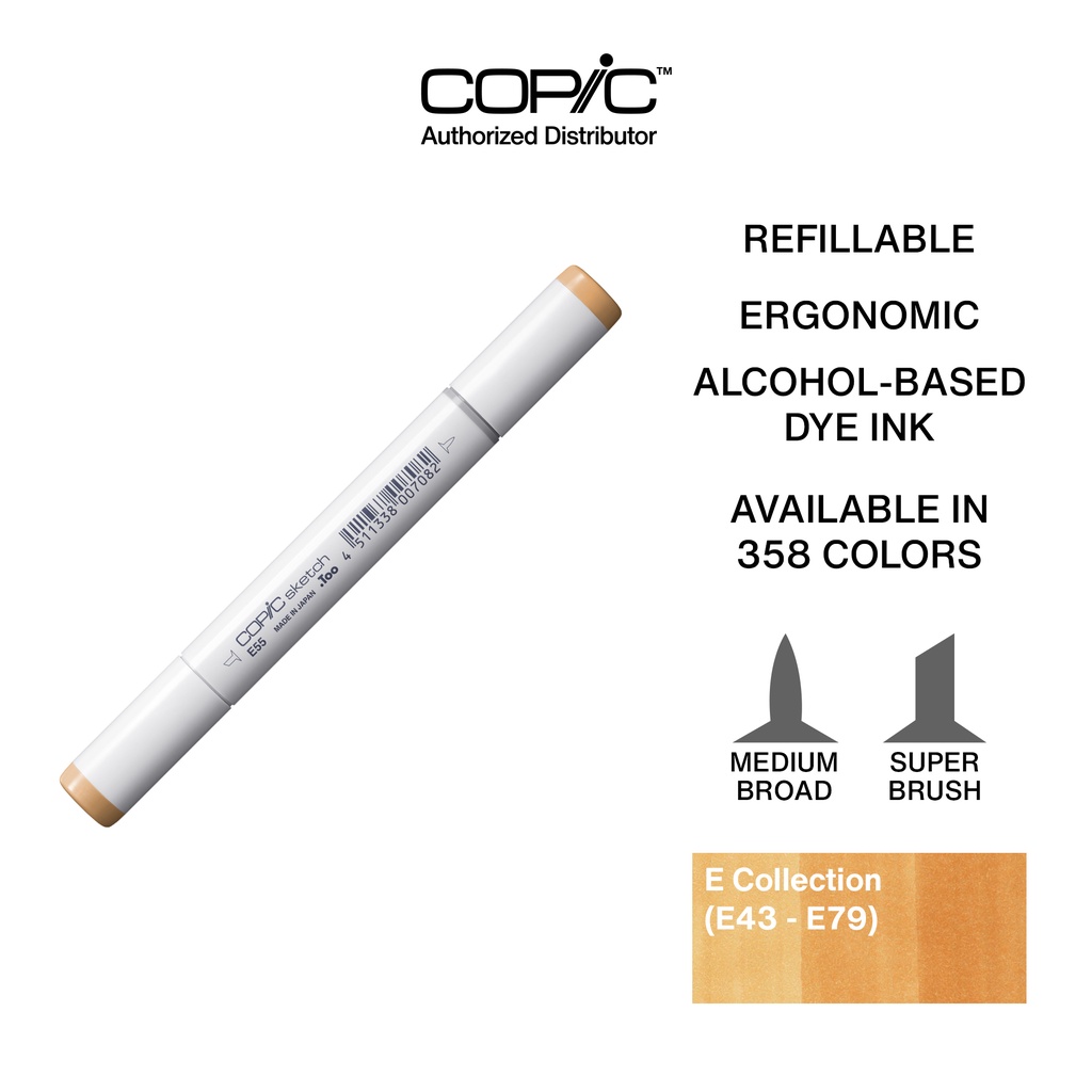 Copic Sketch Marker E (Earth) Collection C (E43-E79) | Shopee Philippines