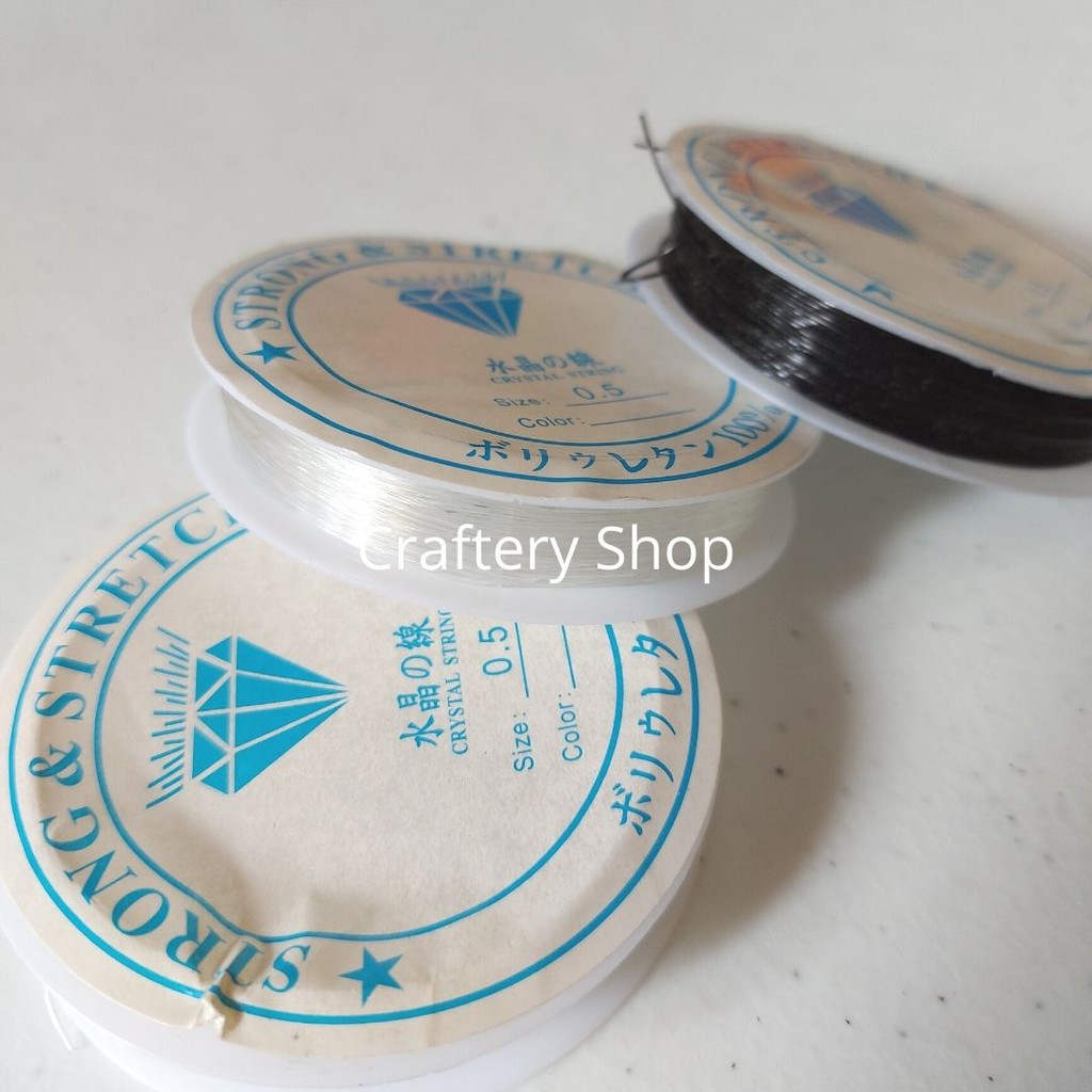 Stretchable Nylon String Black and Transparent | Shopee Philippines