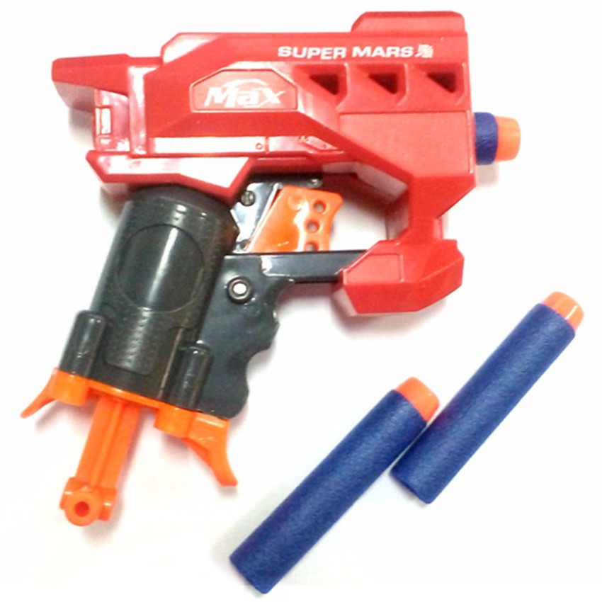 Toy Gun Super Mars Soft Bullet Toy Gun Red | Shopee Philippines