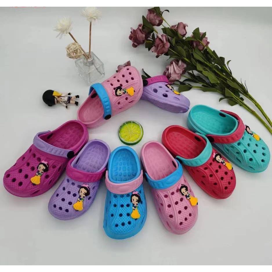 Cartoon Design Sandals Closs Slipper For Kid Girl18-29 | Shopee Philippines