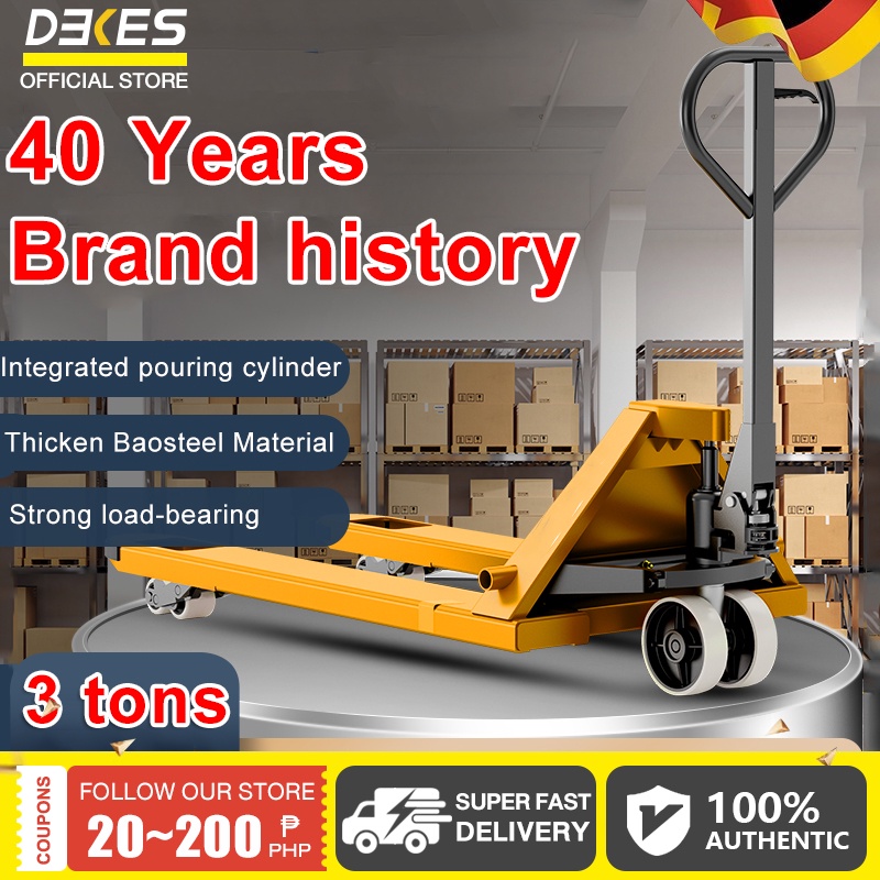 【Ready Stock】DEKES Hydraulic Pallet Truck 3 ton Capacity Hand Pallet ...