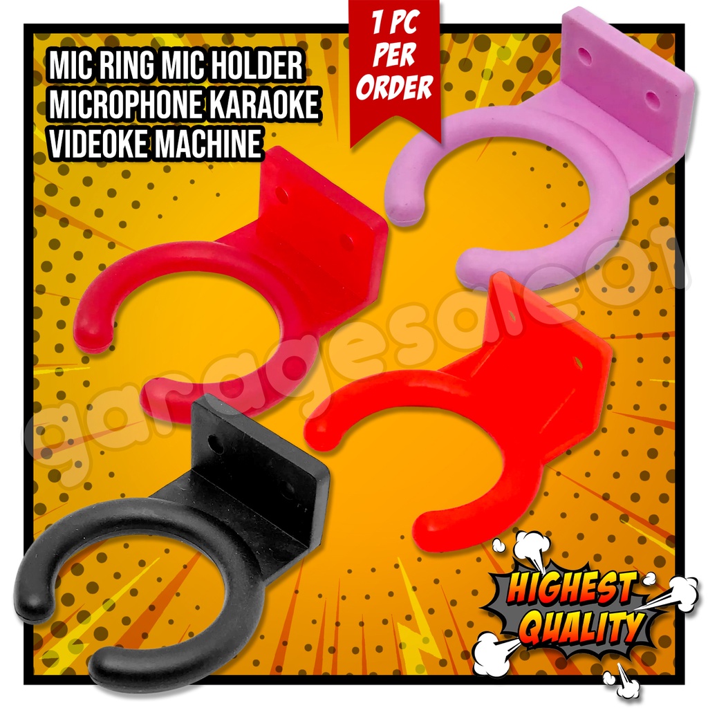 Mic Ring Mic Holder Mic Holder Microphone Karaoke Videoke Machine ...
