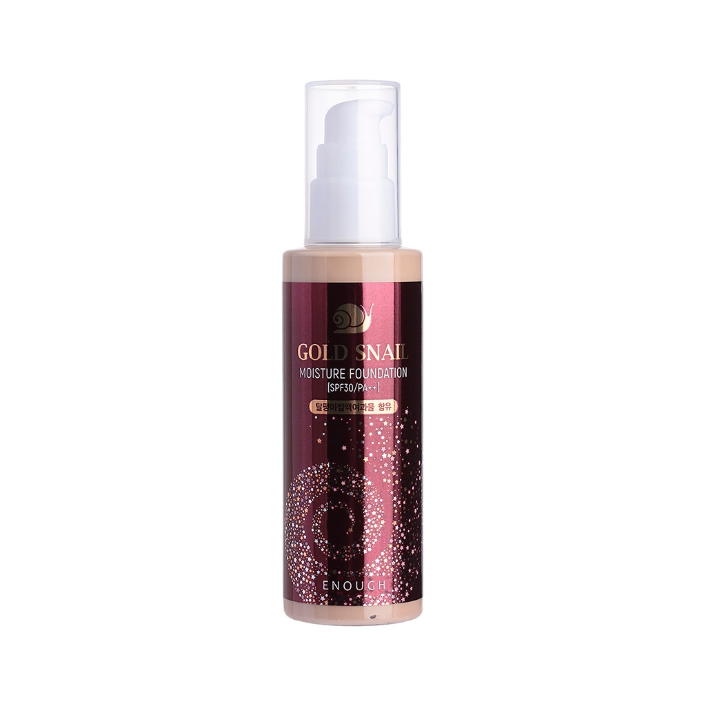 enough gold snail moisture foundation 100ml | Shopee Philippines