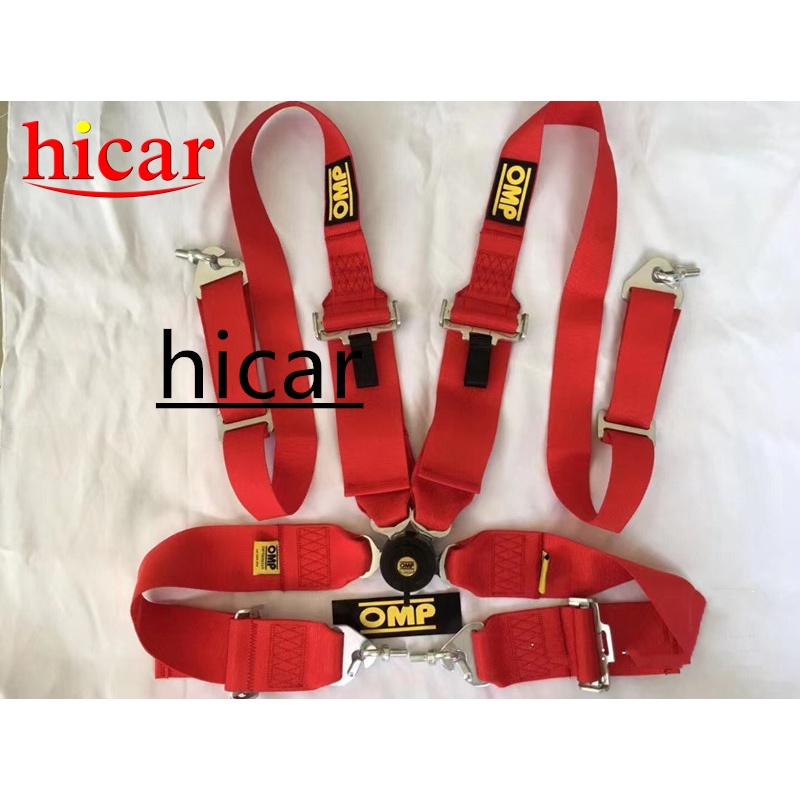 Universal OMP 3inch 4 point Racing Seat Belt Harness Camlock Shoulder Quick Release Locking#OMP ...