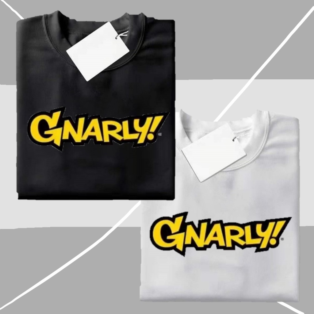 T-shirt Clothing Gnarly Text Design Cotton (4 Size S, M, L, XL ...